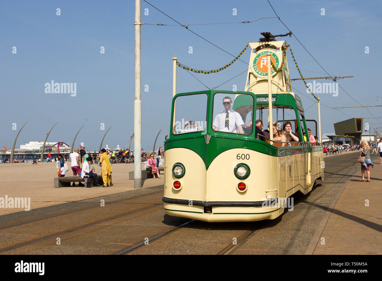 1939 30s thirties Blackpool Boat 600 vintage trolley bus; UK Weather ...