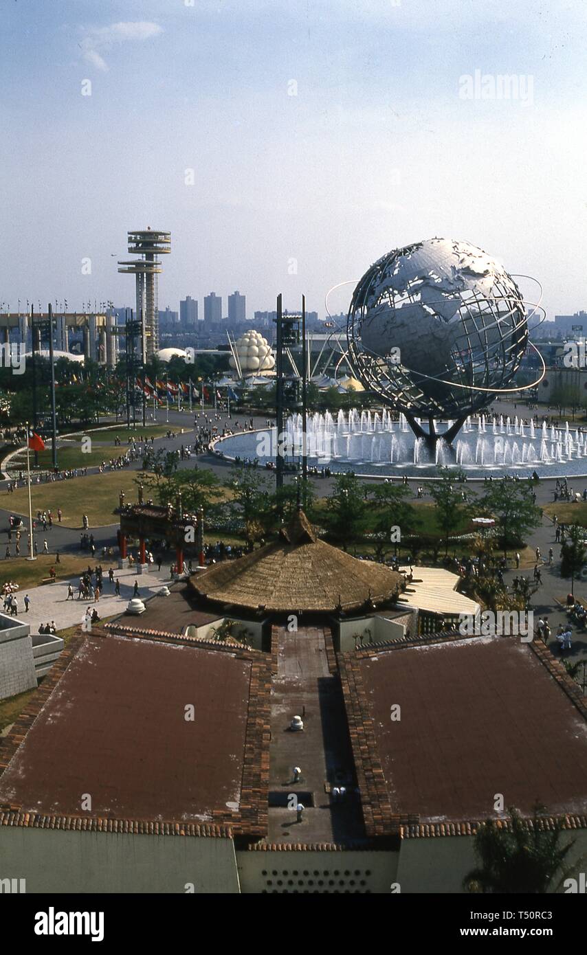 Eye view of the new york worlds fairgrounds hi-res stock photography ...
