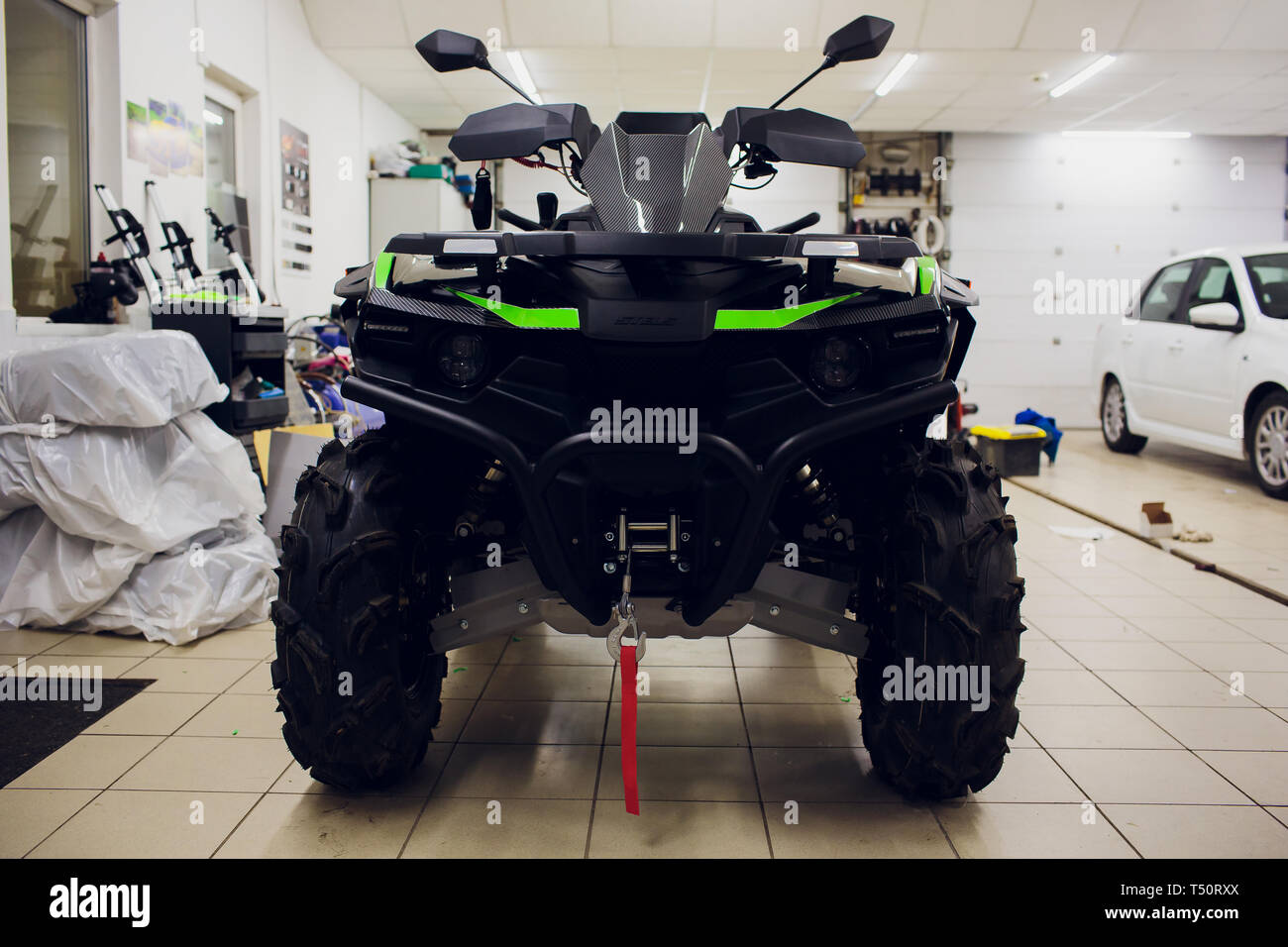 Ufa, Russia, 2 July, 2018: Quad bike BRP Can-Am OUTLANDER 800 XMR Stock ...