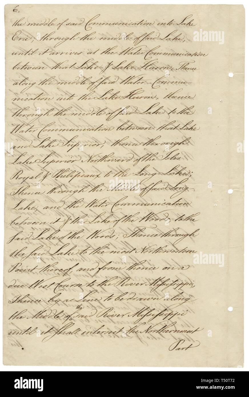 The Treaty of Paris, sent to Congress by the American negotiators John ...