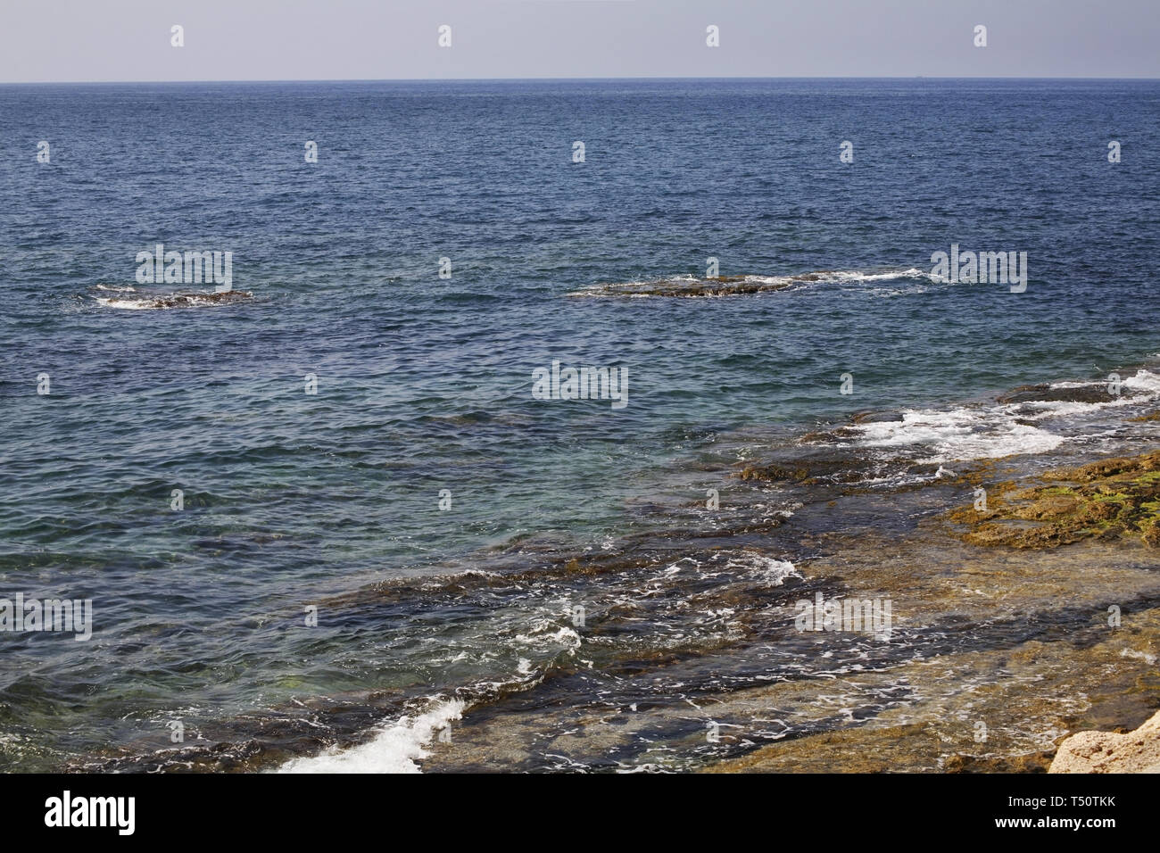 Mediterranean sea near Villajoyosa. Province of Alicante. Spain Stock ...