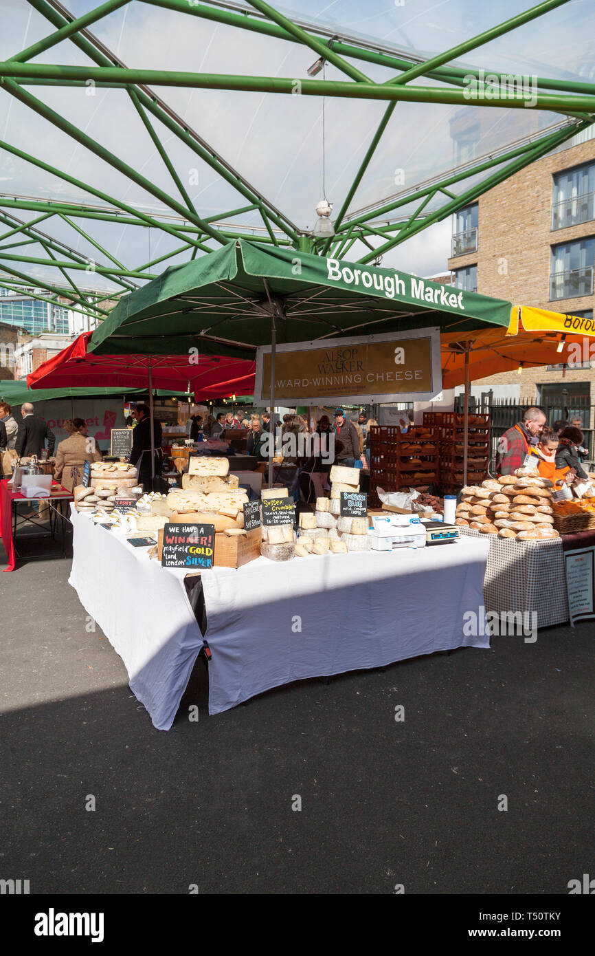 Cheese stall borough market hi-res stock photography and images - Alamy
