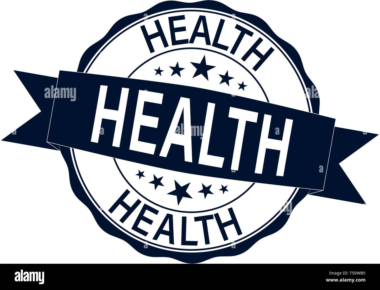 health grunge rubber stamp vector illustration isolated Stock Vector ...