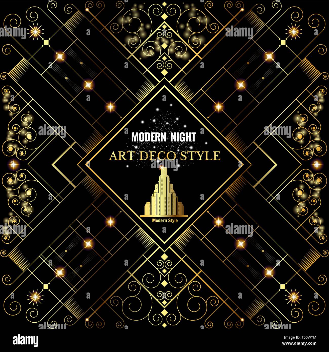 Modern Art Deco Graphic Design