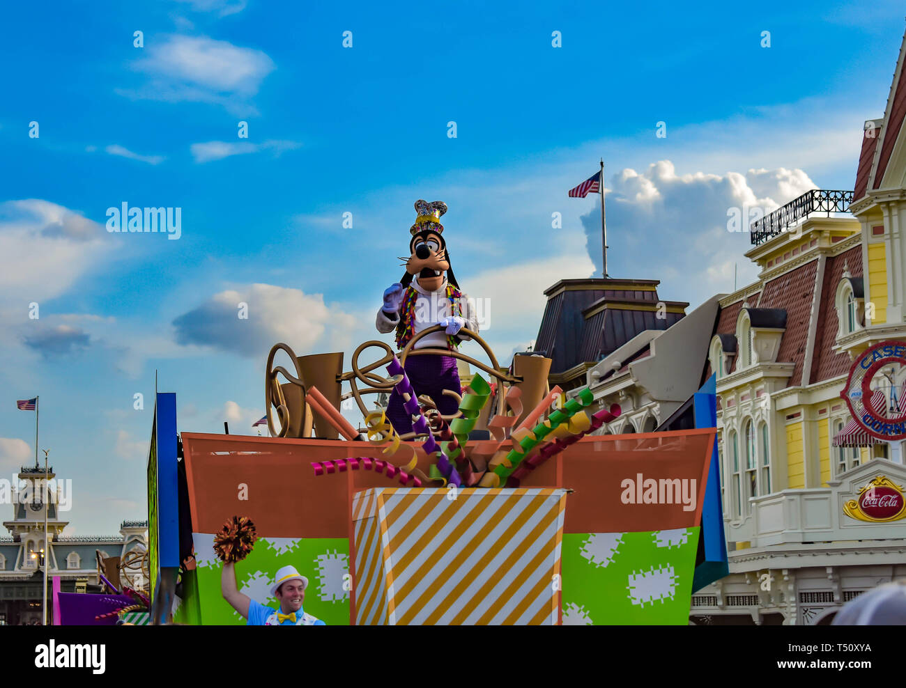 Orlando, Florida. March 19, 2019. Top view of Goofy in Mickey and ...