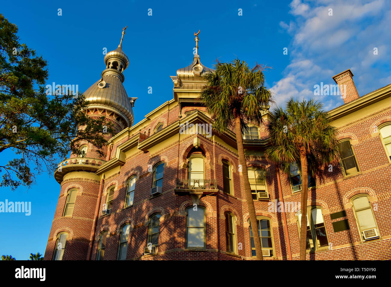 Tampa Bay, Florida. March 02, 2019 . Top view of Henry B. Plant Museum ...