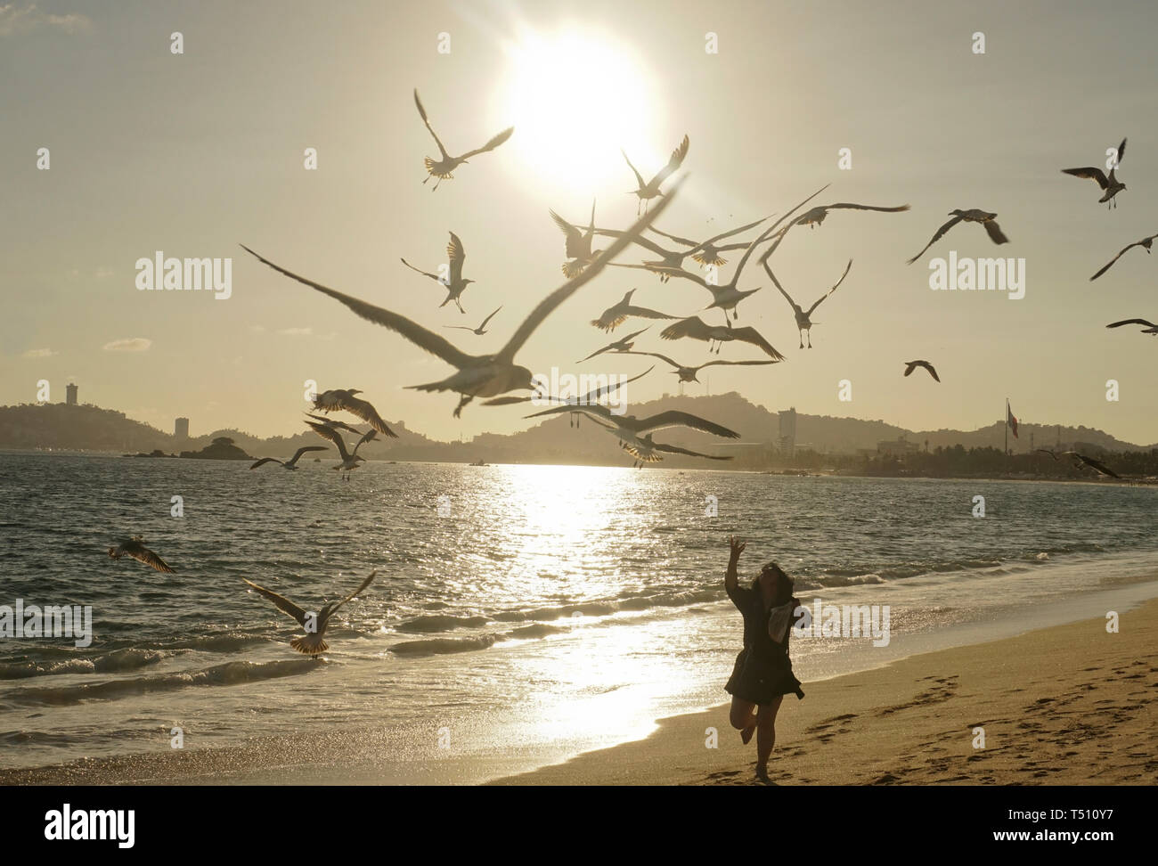 Playa Condesa, Acapulco Bay and the Pacific Ocean, Acapulco, Mexico ...