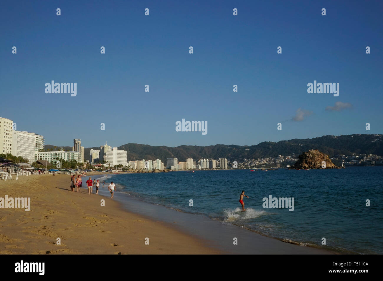 Playa Condesa, Acapulco Bay and the Pacific Ocean, Acapulco, Mexico ...