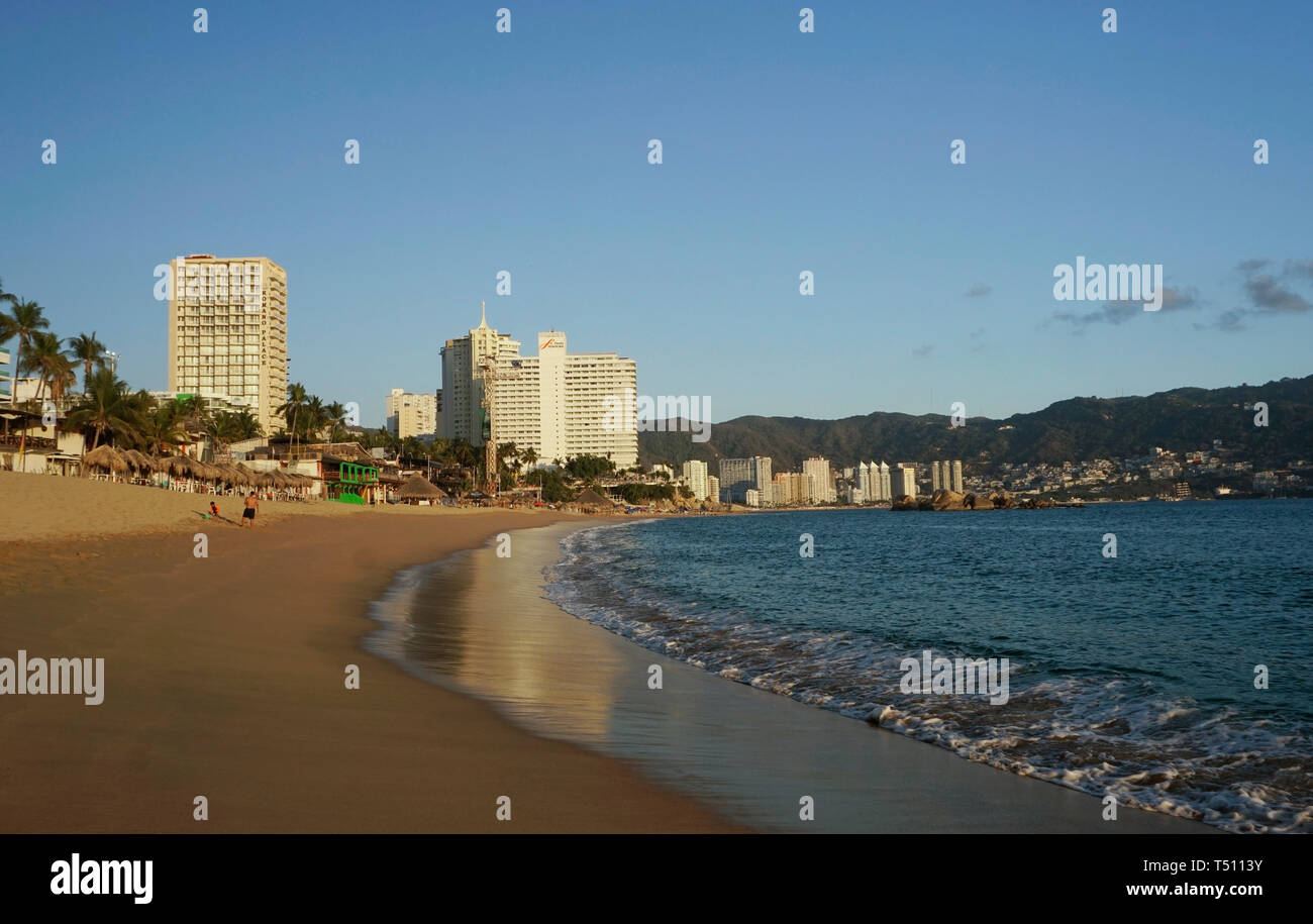 Playa Condesa, Acapulco Bay and the Pacific Ocean, Acapulco, Mexico ...