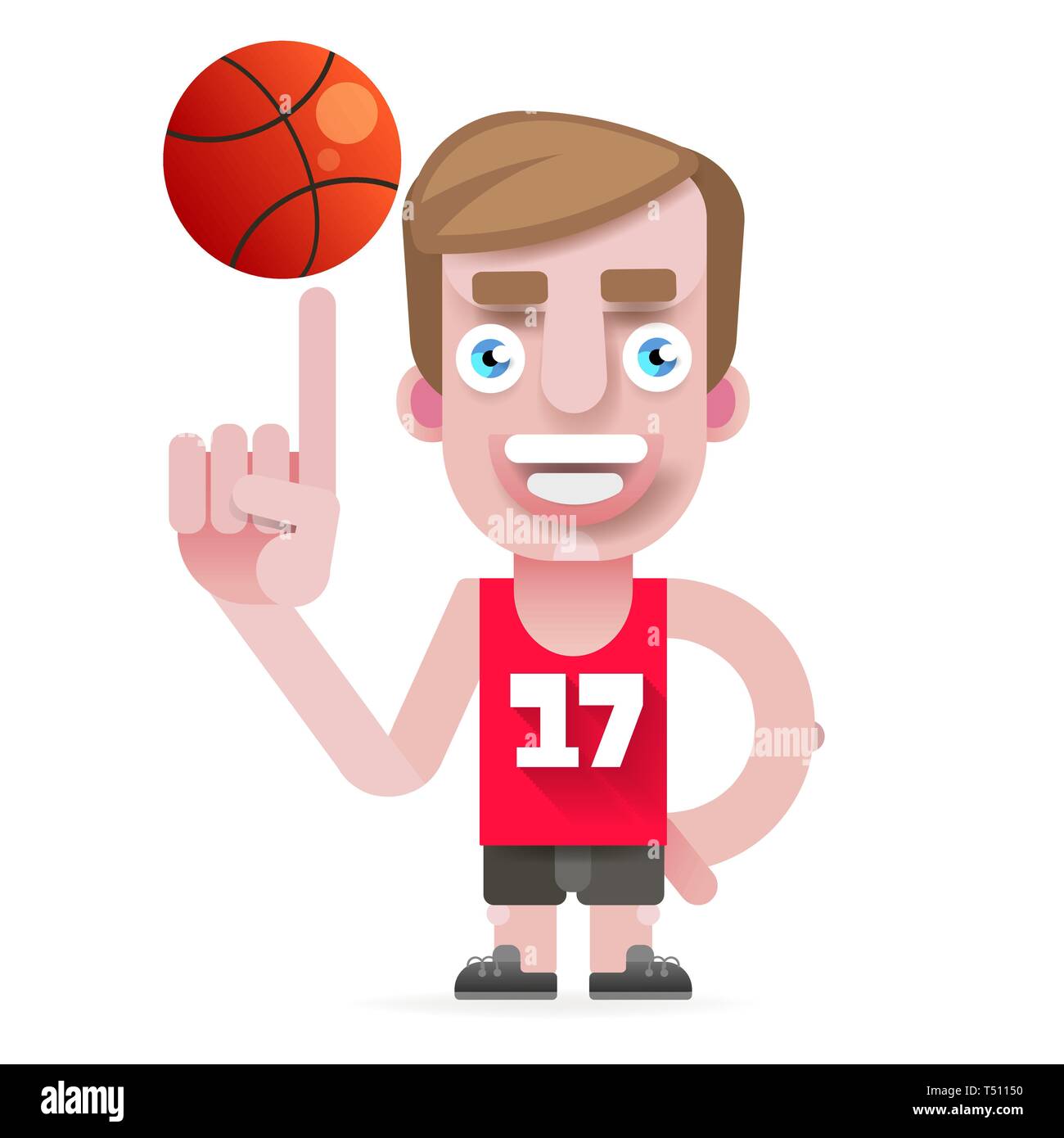 Abstract Basketball Player With Ball In The Style Of The Paper. Vector ...