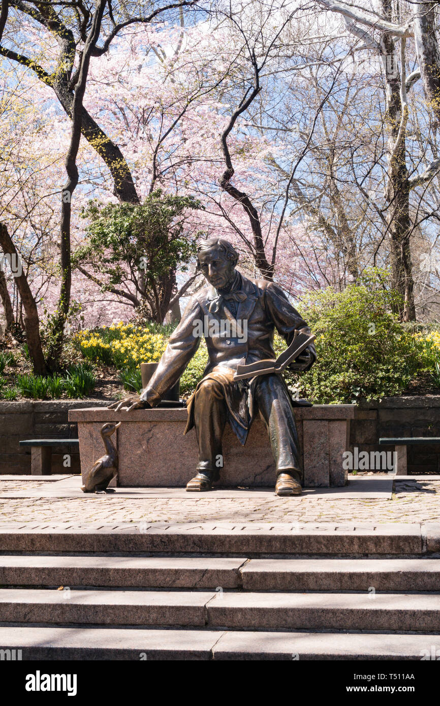 Hans Christian Anderson Statue is in Central Park, New York City, USA ...