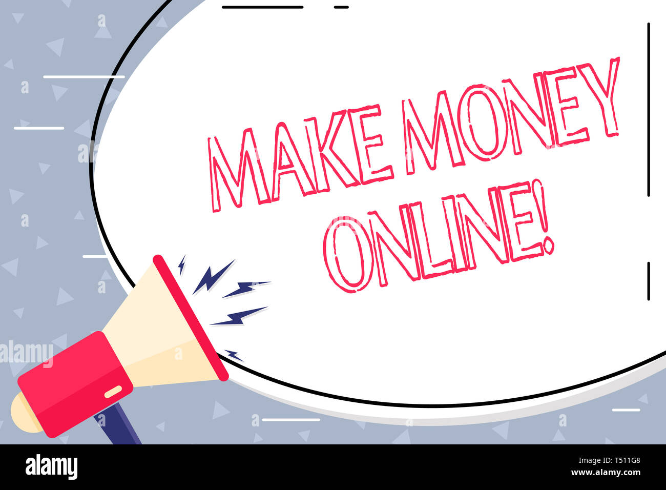 Text sign showing Make Money Online. Business photo showcasing making ...