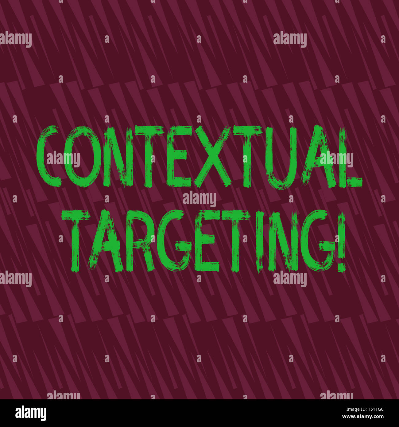 Conceptual Hand Writing Showing Contextual Targeting Concept Meaning Targeted Advertising For