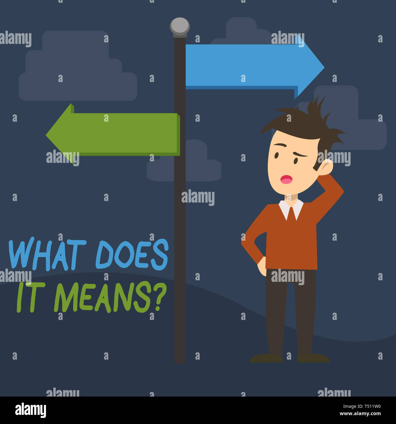 Text sign showing What Does It Means Question. Business photo ...