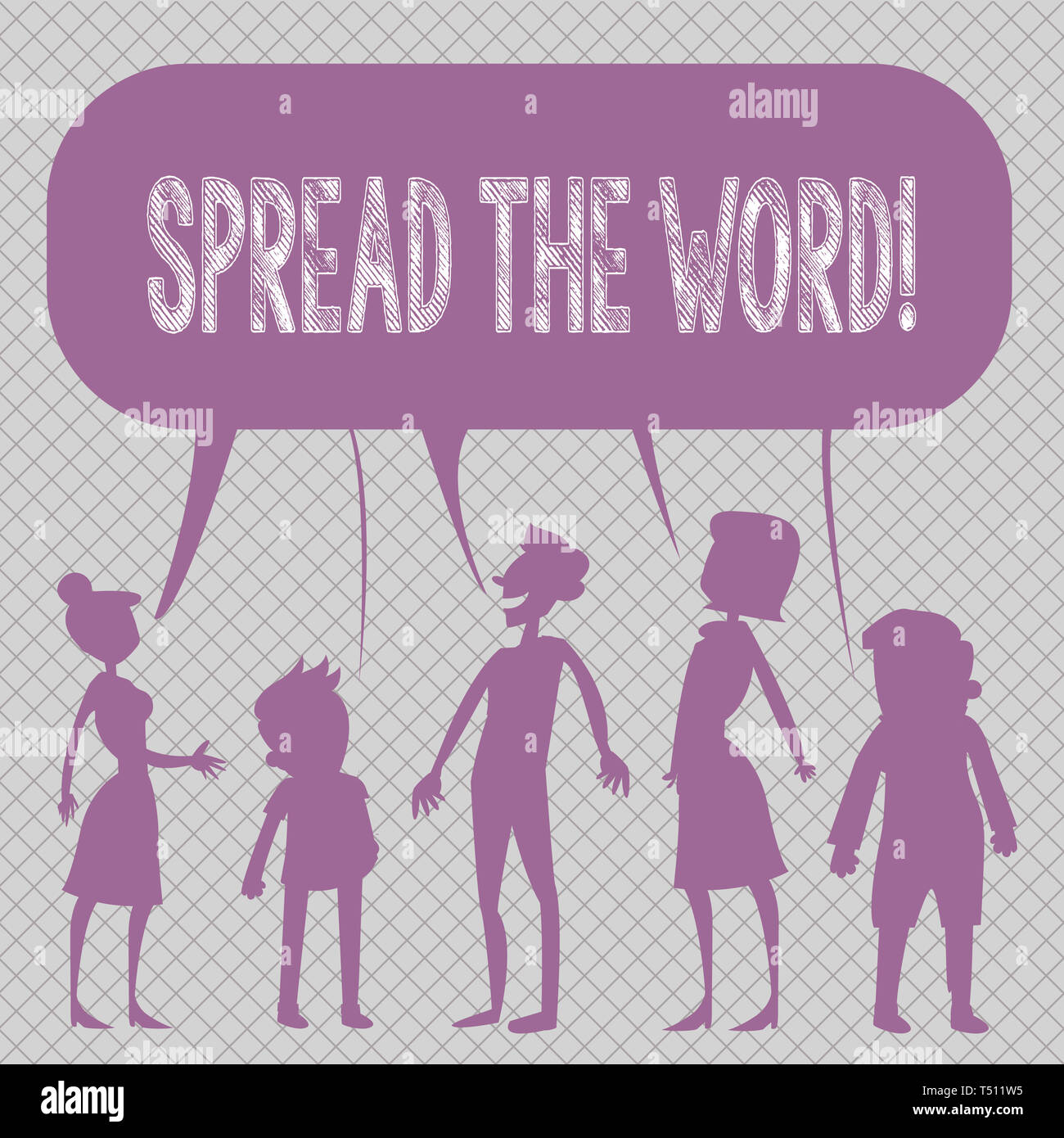 Conceptual hand writing showing Spread The Word. Concept meaning share ...