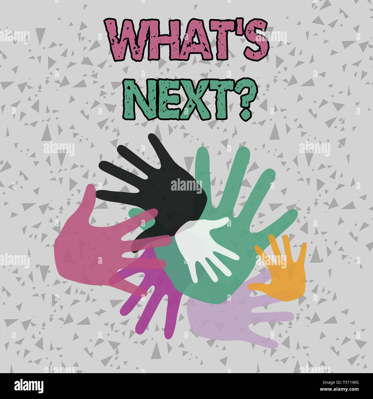Text sign showing What S Next Question. Business photo showcasing ...