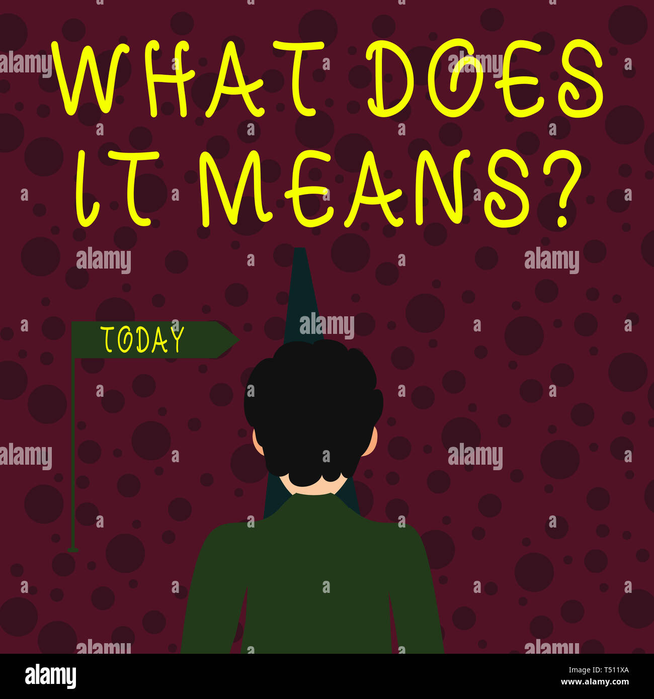 Conceptual hand writing showing What Does It Means Question. Concept ...