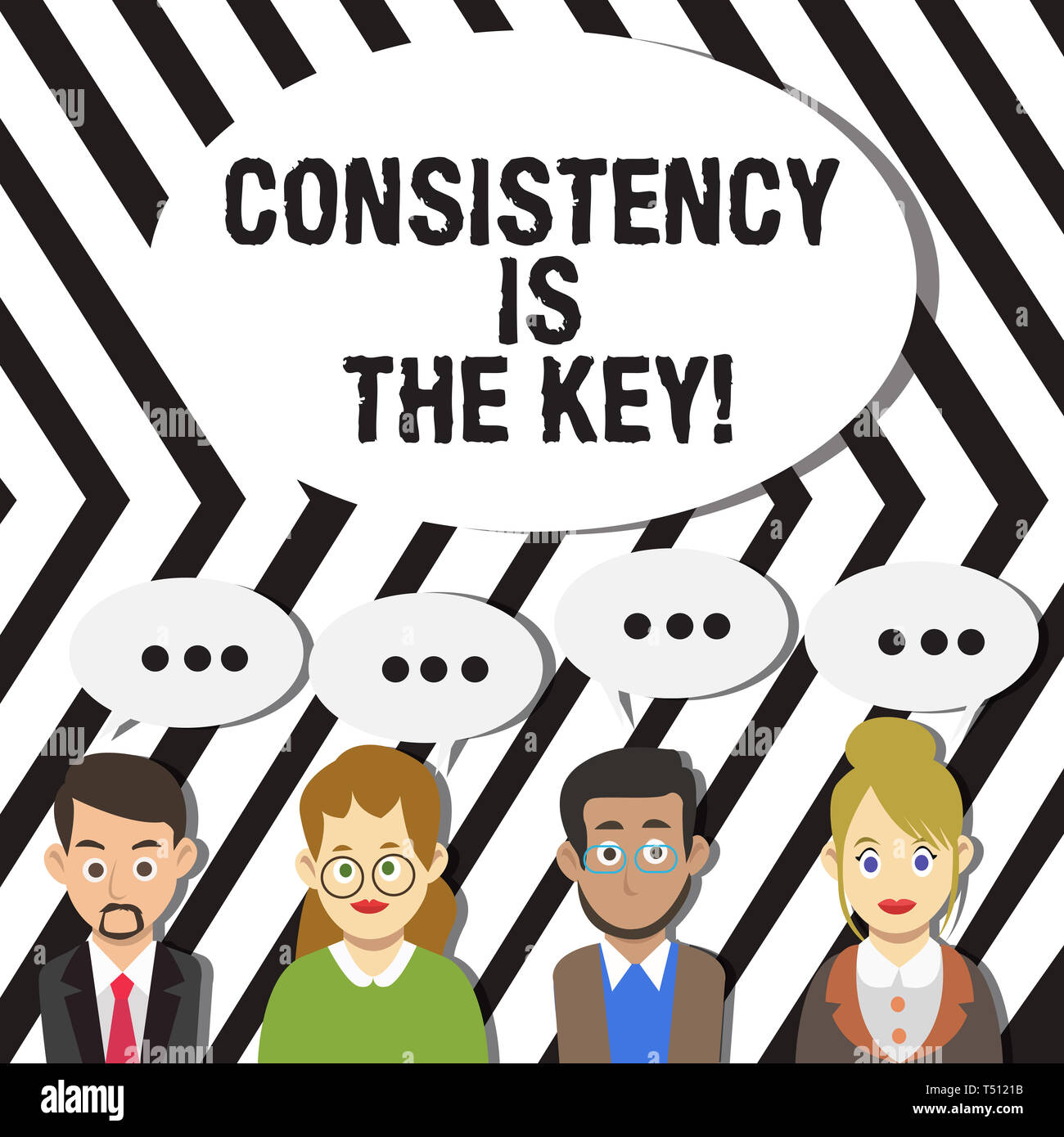 Handwriting text Consistency Is The Key. Conceptual photo by Breaking ...