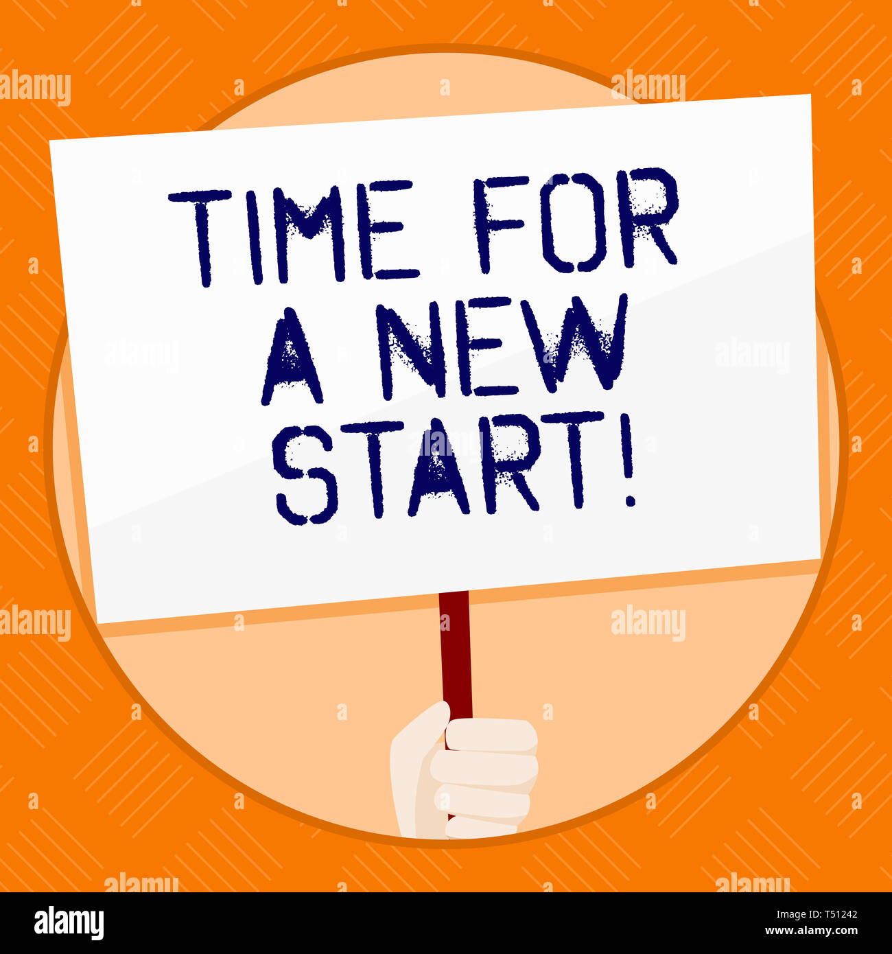 Conceptual hand writing showing Time For A New Start. Concept meaning ...