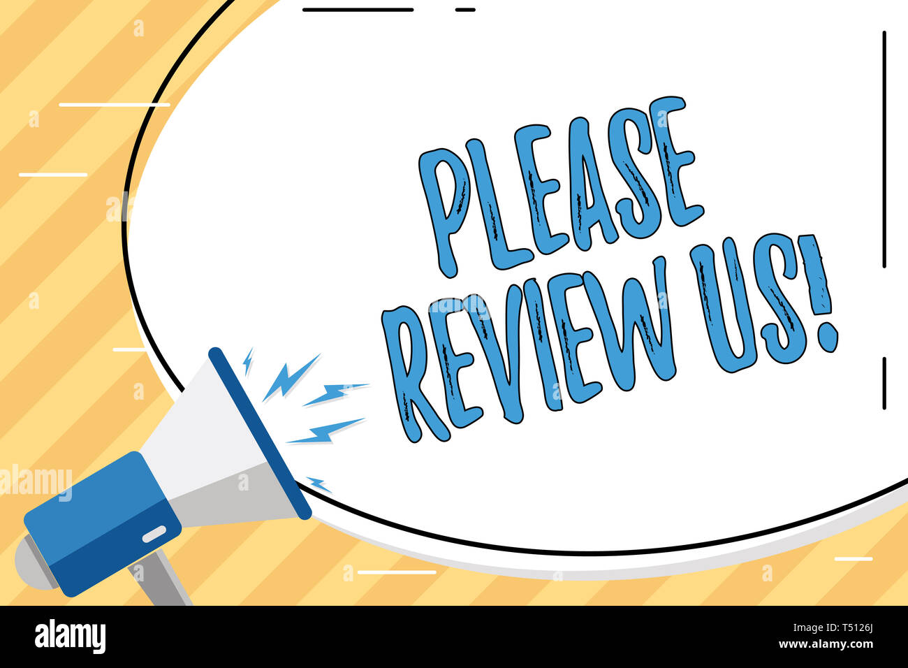 Word writing text Please Review Us. Business photo showcasing situation ...