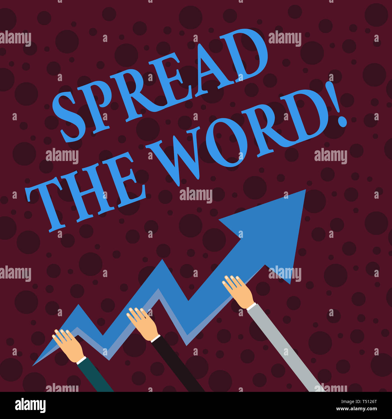 Conceptual hand writing showing Spread The Word. Concept meaning share ...