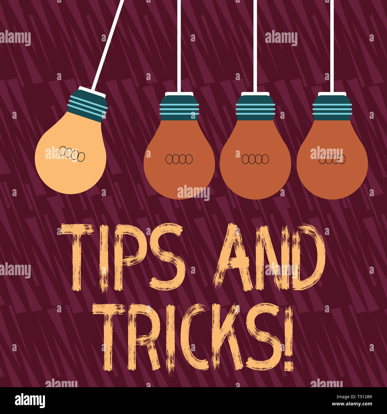 Text sign showing Tips And Tricks. Business photo text means piece ...