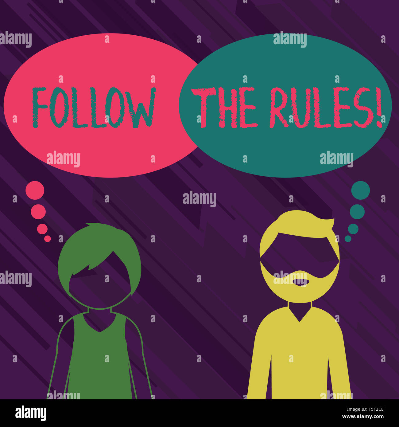 Conceptual hand writing showing Follow The Rules. Concept meaning go ...