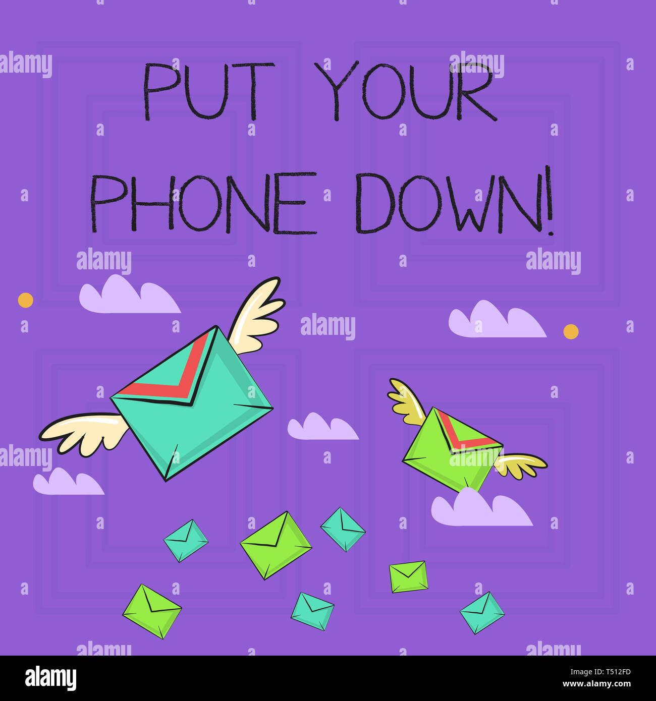 Writing note showing Put Your Phone Down. Business concept for end ...