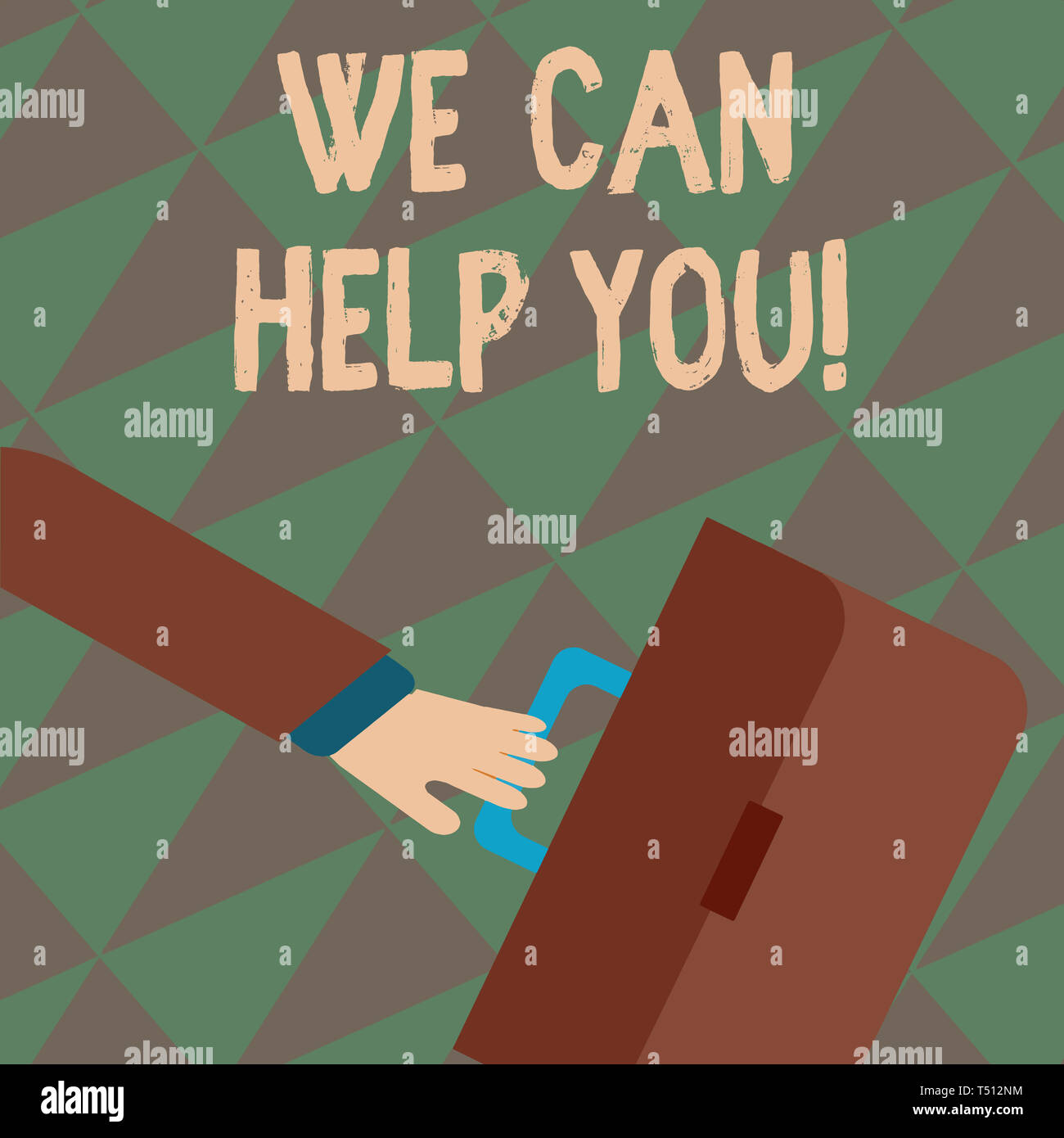 Text sign showing We Can Help You. Business photo showcasing offering ...
