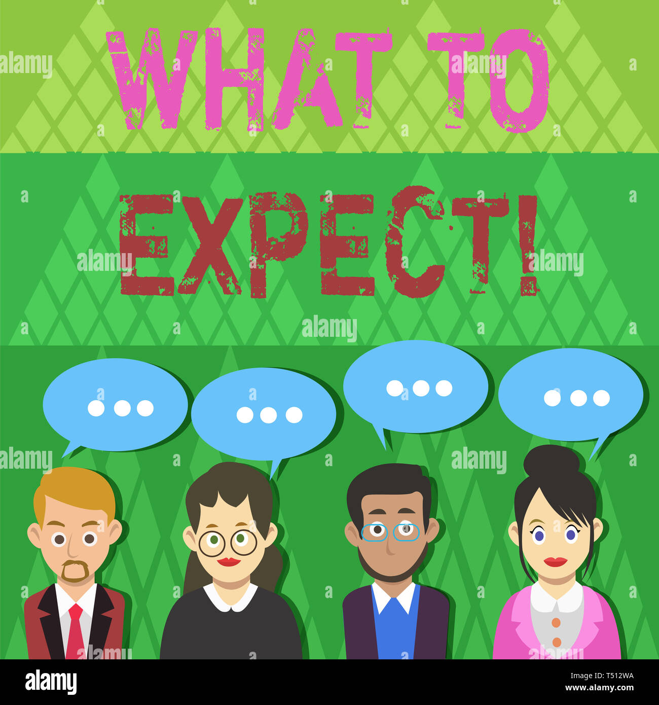 Text sign showing What To Expect. Business photo text asking about ...