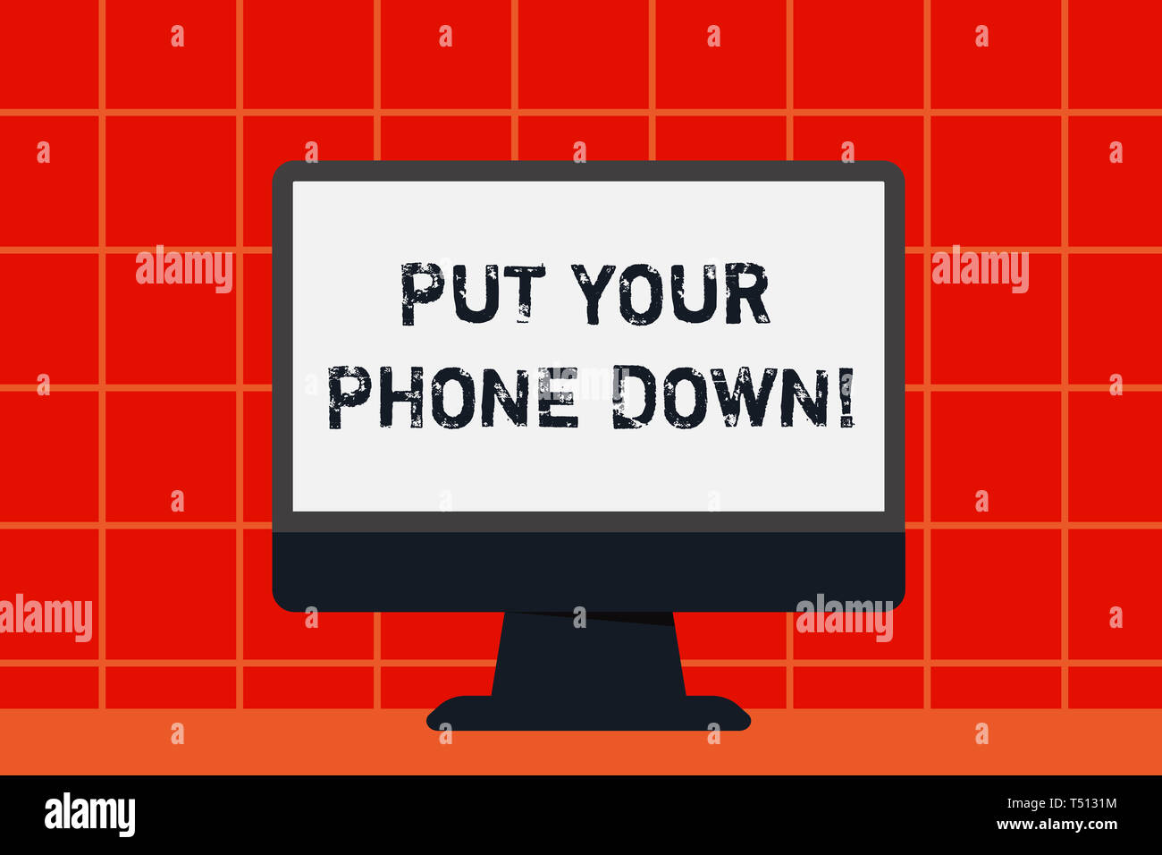 Conceptual hand writing showing Put Your Phone Down. Concept meaning ...