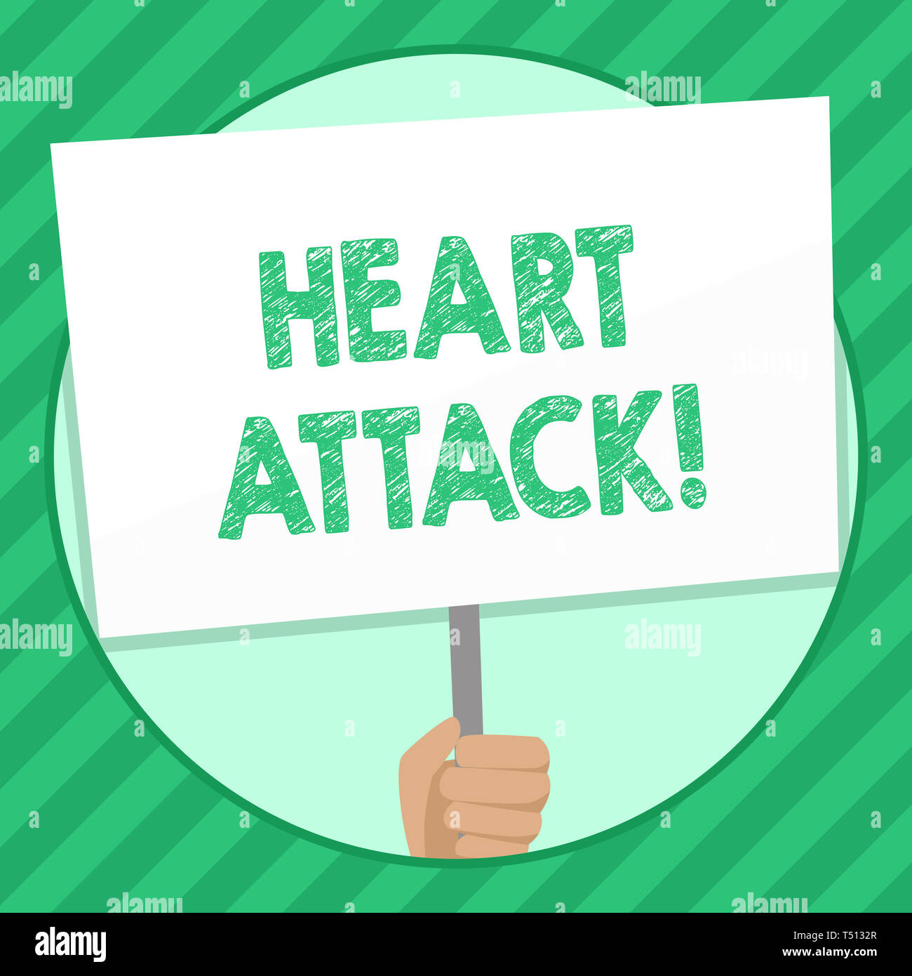 Handwriting text writing Heart Attack. Conceptual photo sudden ...