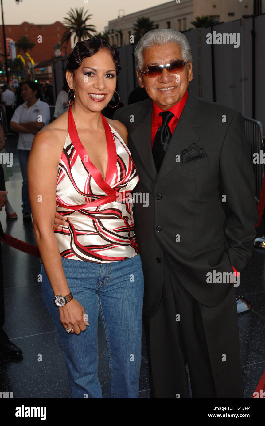LOS ANGELES, CA. August 31, 2005: Singer SHEILA E. & father at the 2005 ...