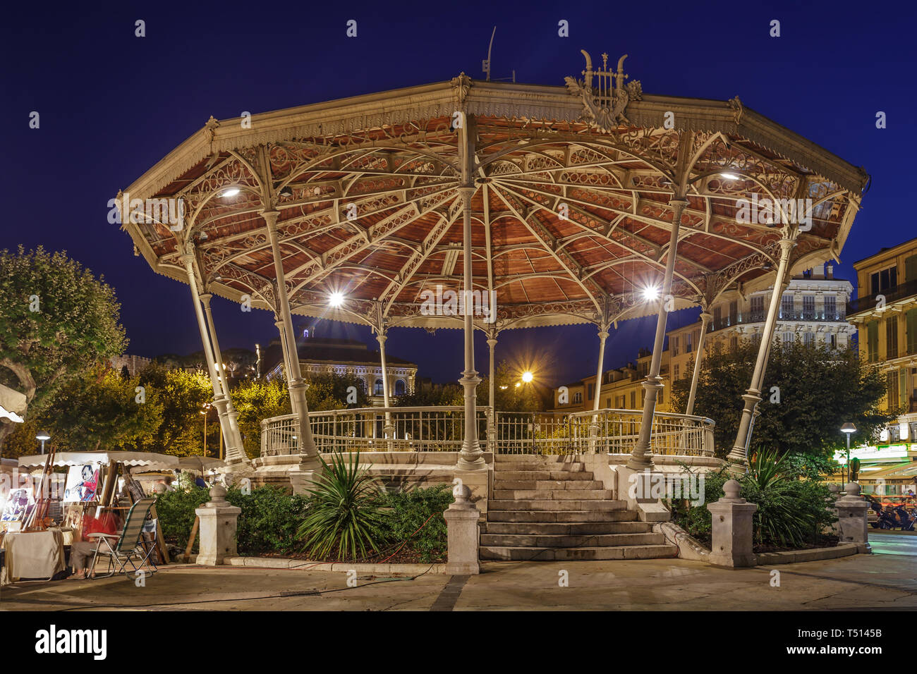 Music Kiosk. Built in 1880 by architect Louis City Hourlier. Allee de ...