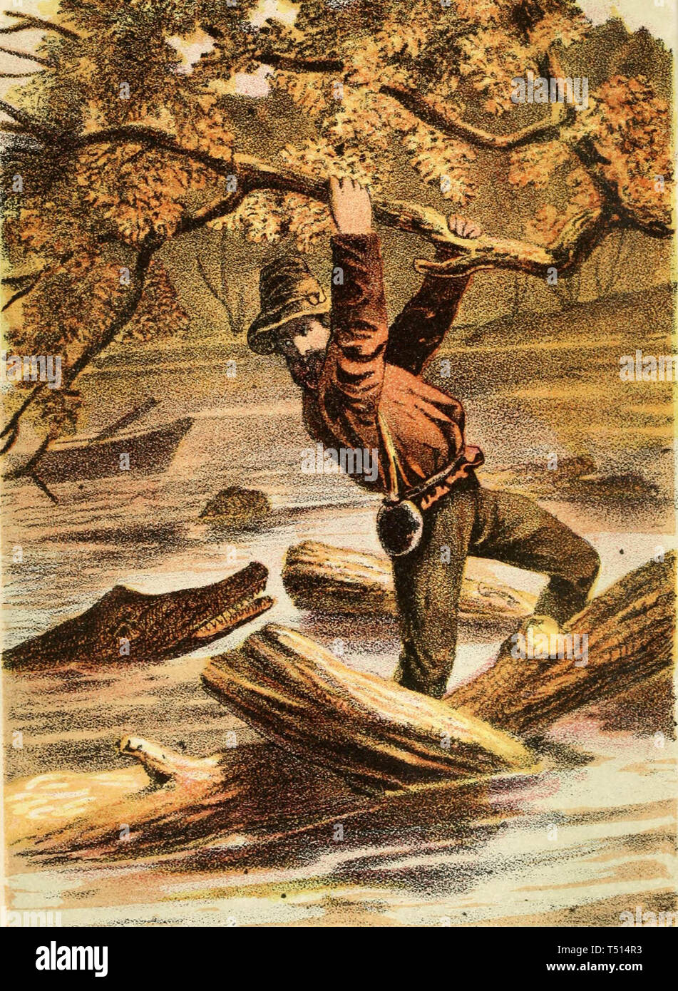 "Wild sports in the far West" (1859 Stock Photo - Alamy