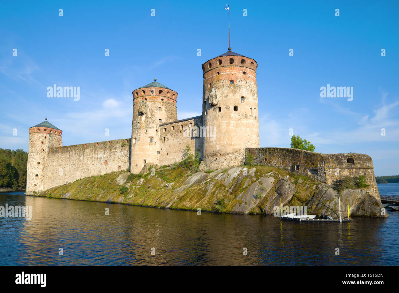 Olavinlinna castle on lake saimaa hi-res stock photography and images ...