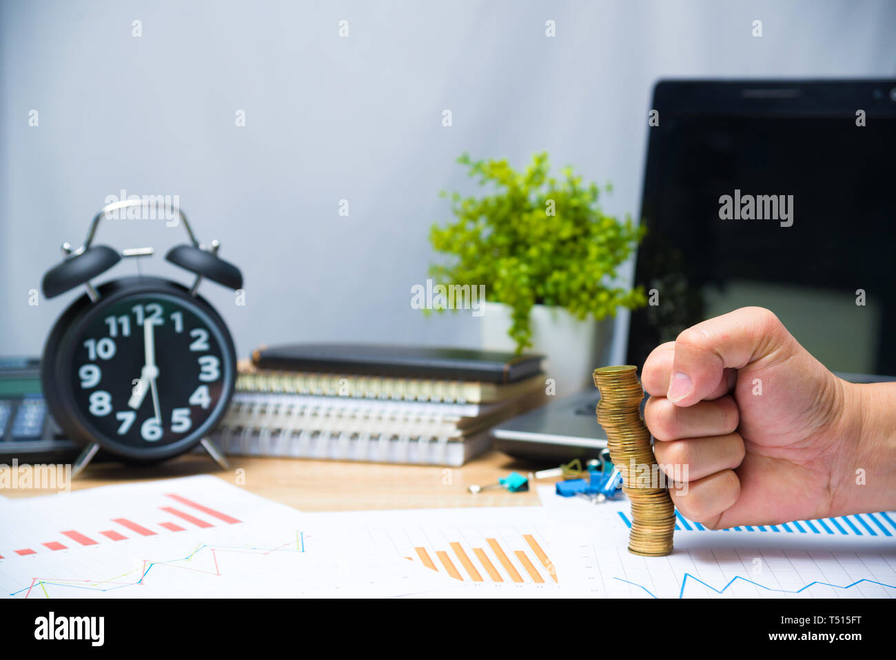 Hand businessman hammer banking hi-res stock photography and images - Alamy