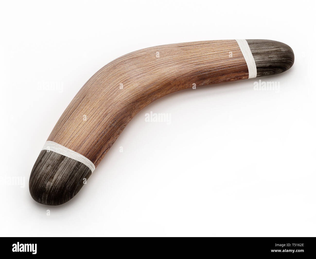 Boomerang isolated on white background. 3D illustration Stock Photo - Alamy