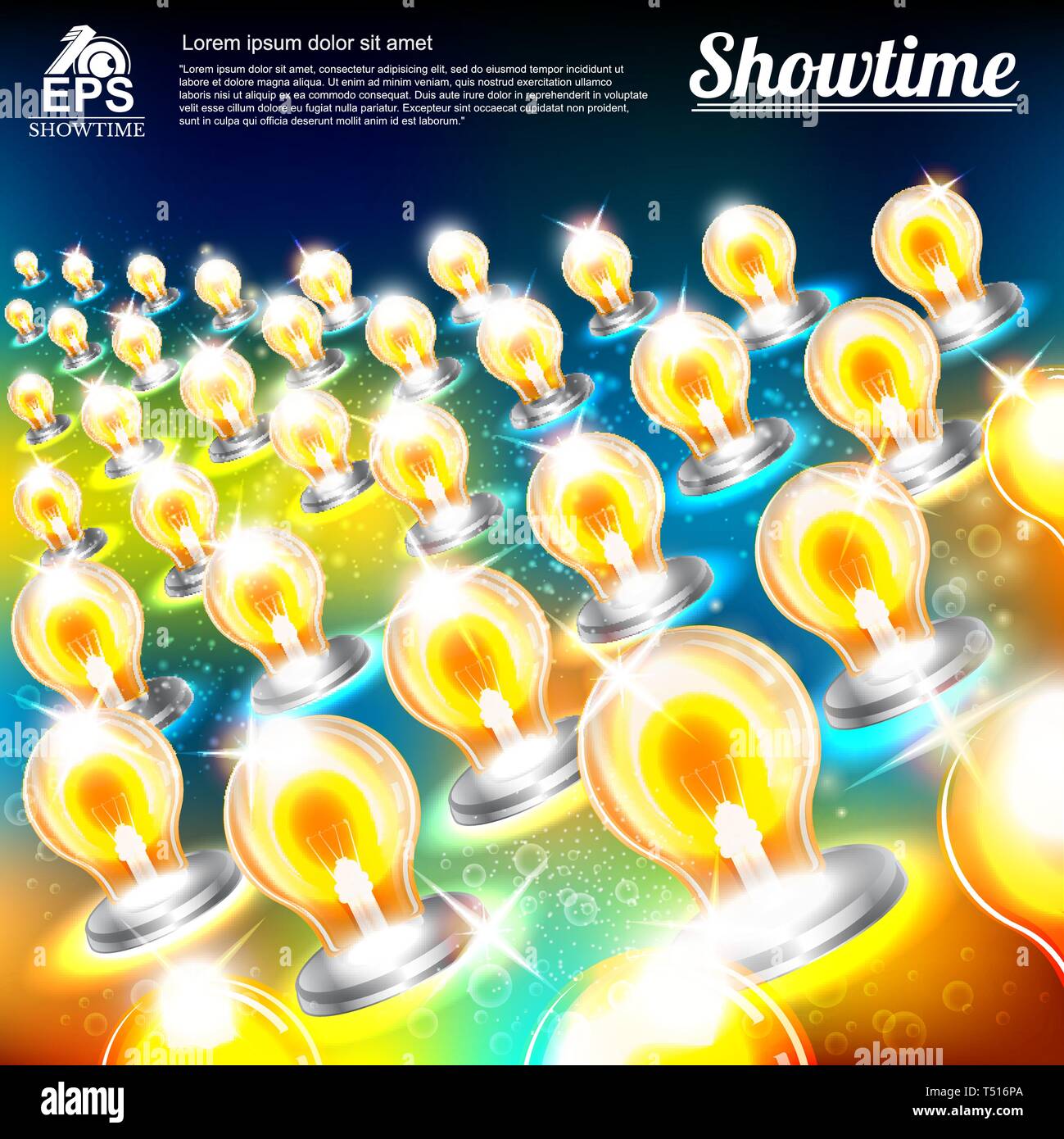 Rainbow light bulb Stock Vector Images - Alamy