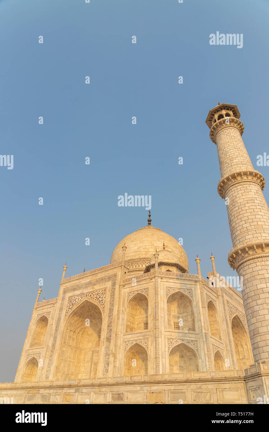 India, Uttar Pradesh, Agra, Taj Mahal (UNESCO World Heritage Site Stock ...