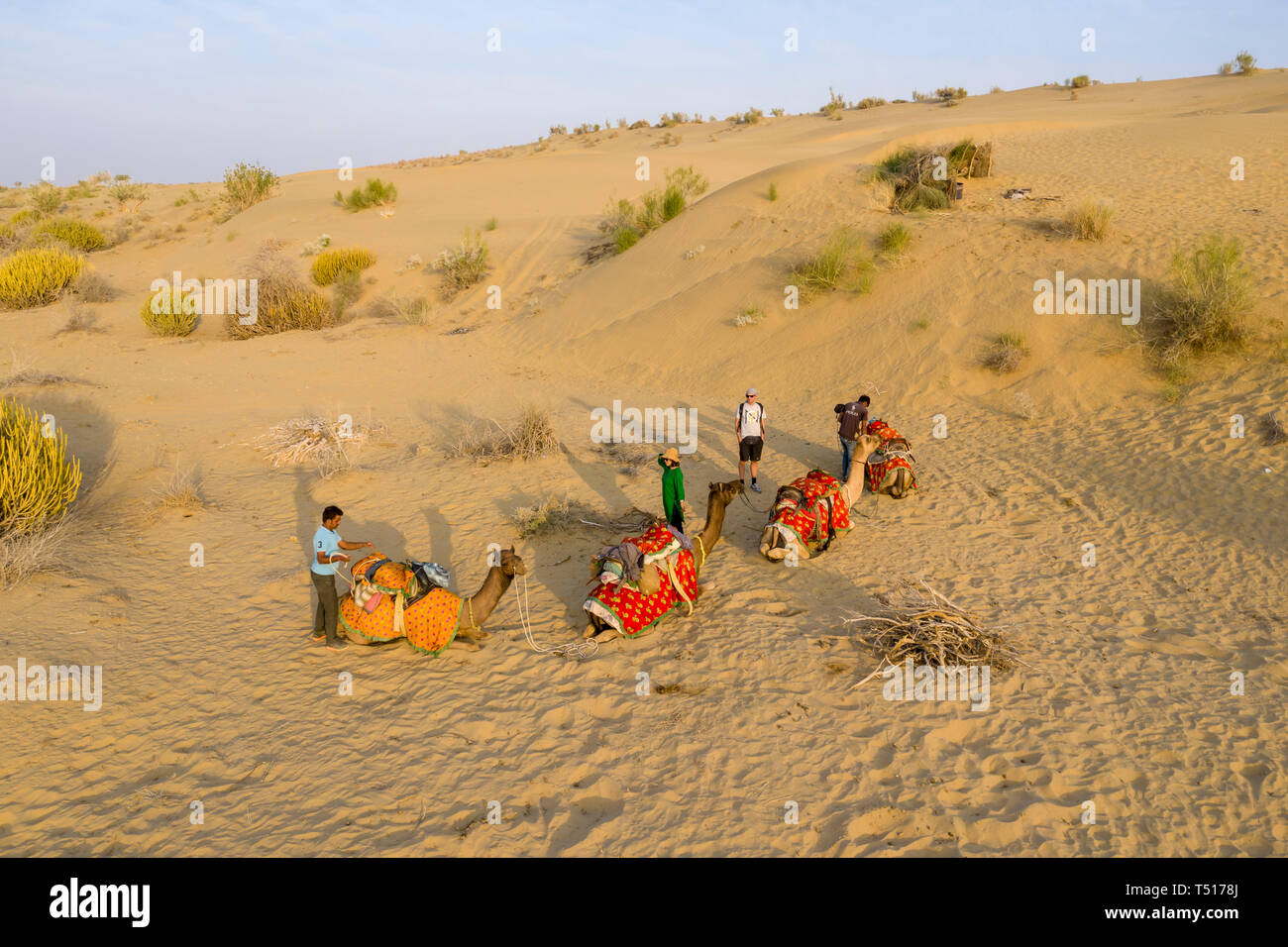 India, Rajasthan, Jaisalmer, Khuri Desert Stock Photo - Alamy