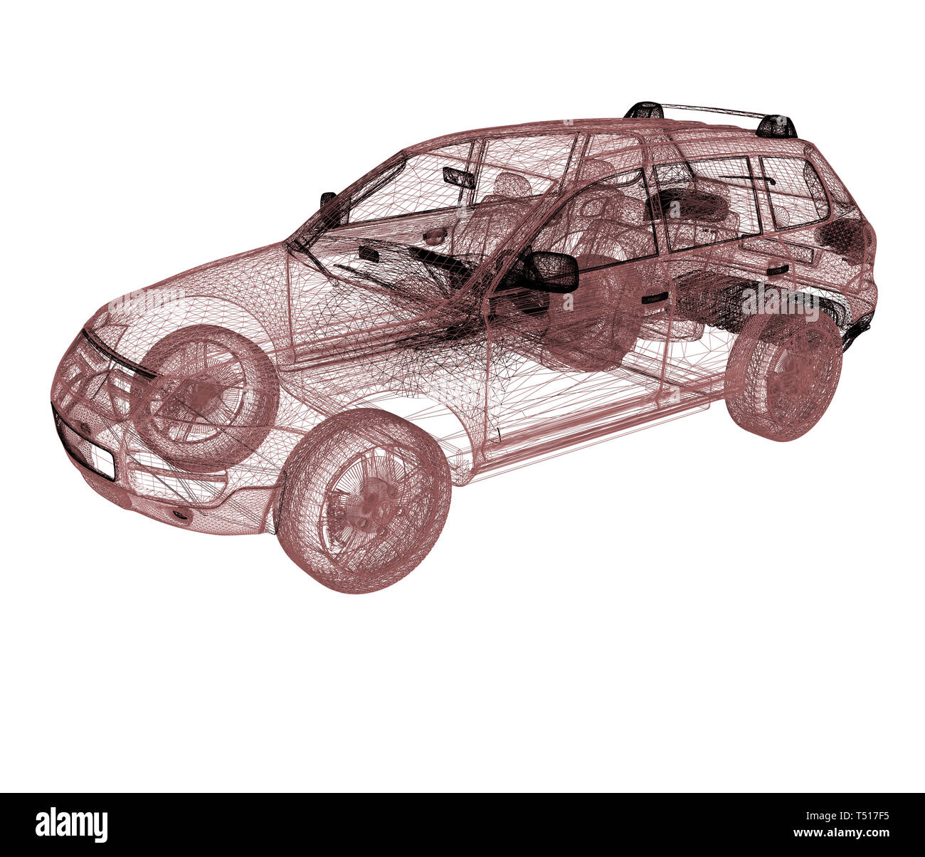 Model cars. 3d render Stock Photo - Alamy