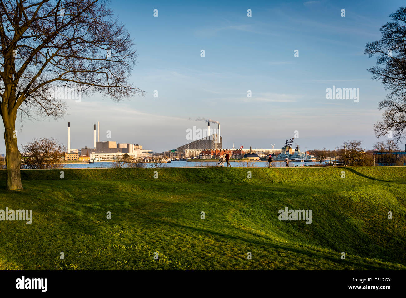 View of Amager Bakke or Amager Hill also known as Amager Slope or ...