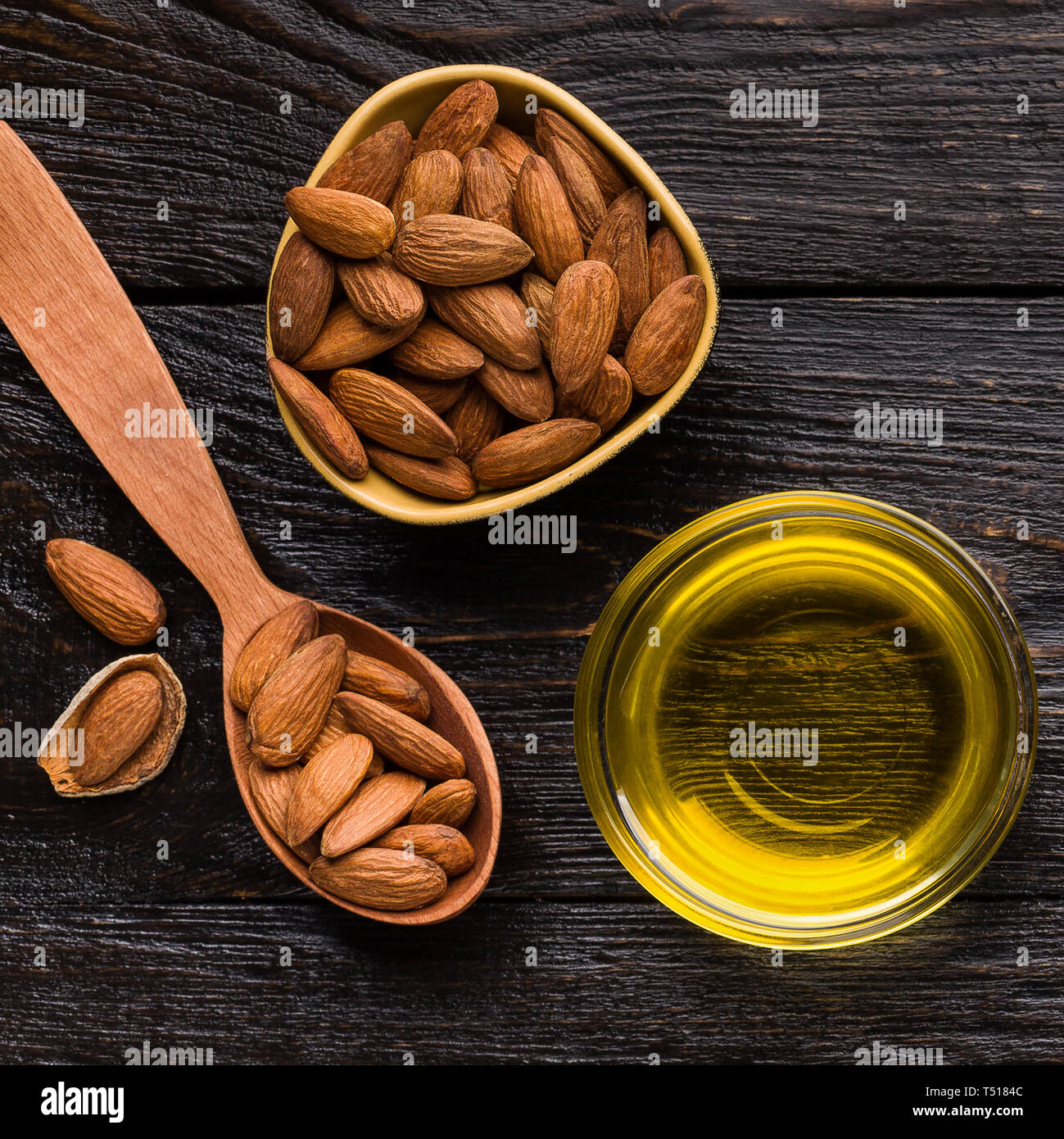 Pure cold pressed oils concept Stock Photo - Alamy