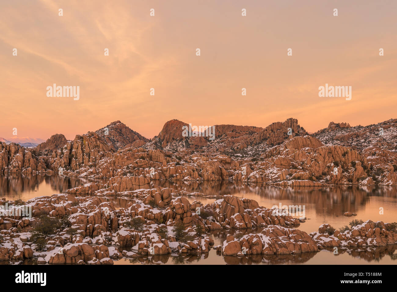 Watson Lake Prescott Arizona Winter Landscape Stock Photo - Alamy