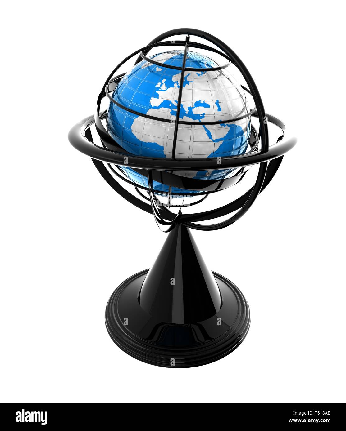 Terrestrial globe model Stock Photo - Alamy