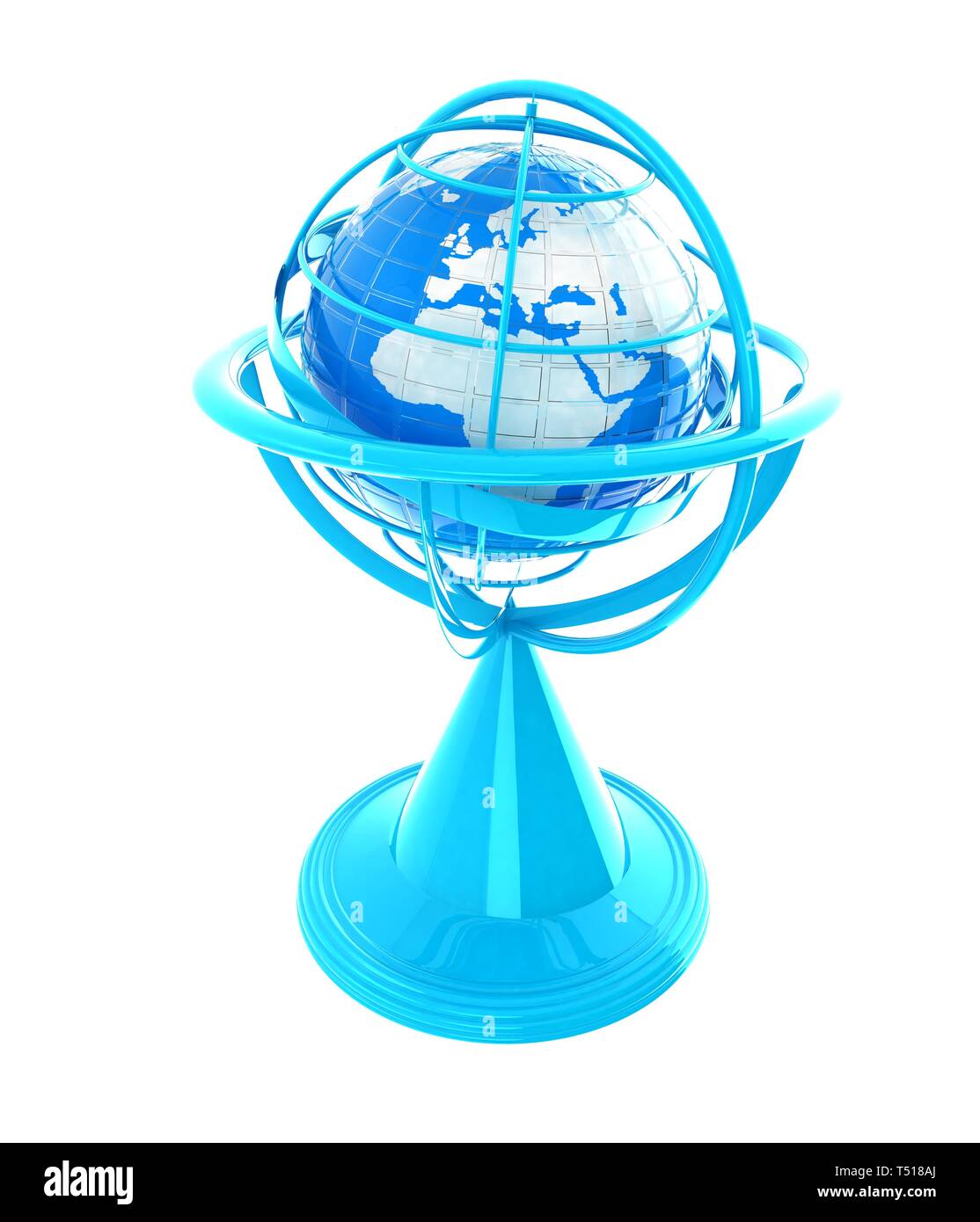 Terrestrial globe model Stock Photo - Alamy
