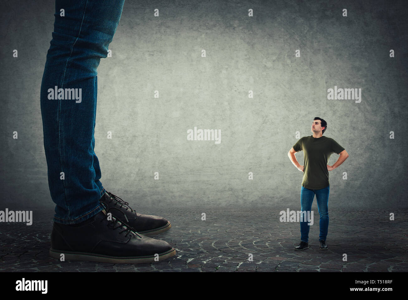 Big man little man hi-res stock photography and images - Alamy