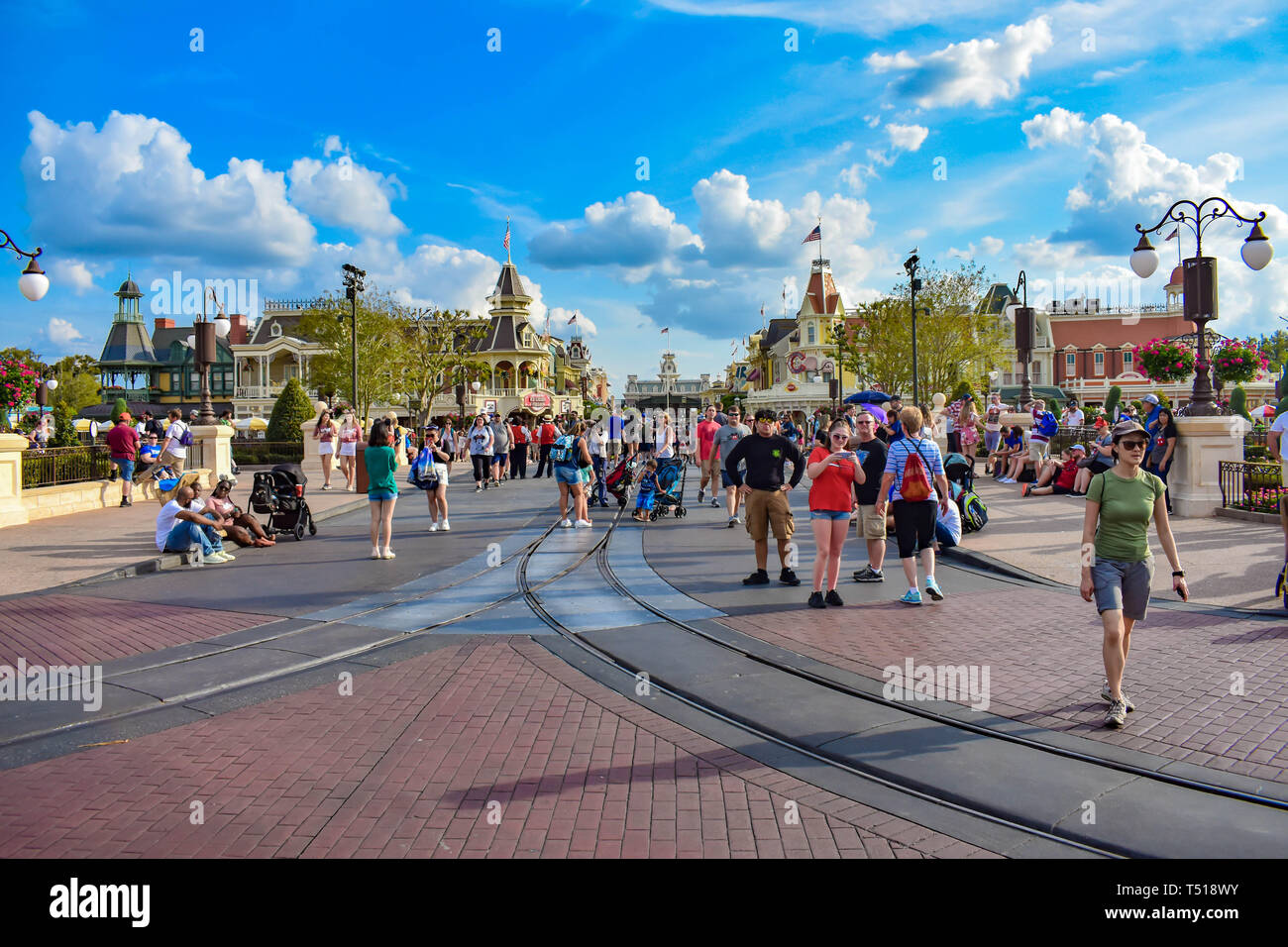 Main street magic kingdom panoramic hi-res stock photography and images ...