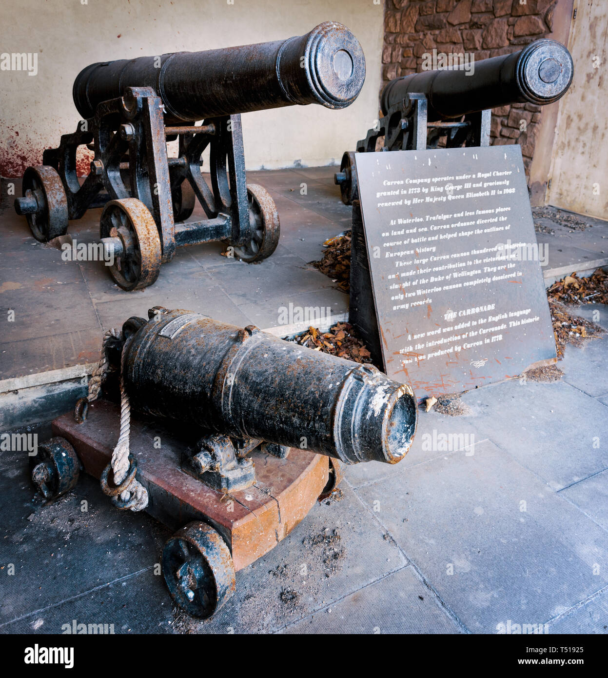Carron cannons hi-res stock photography and images - Alamy